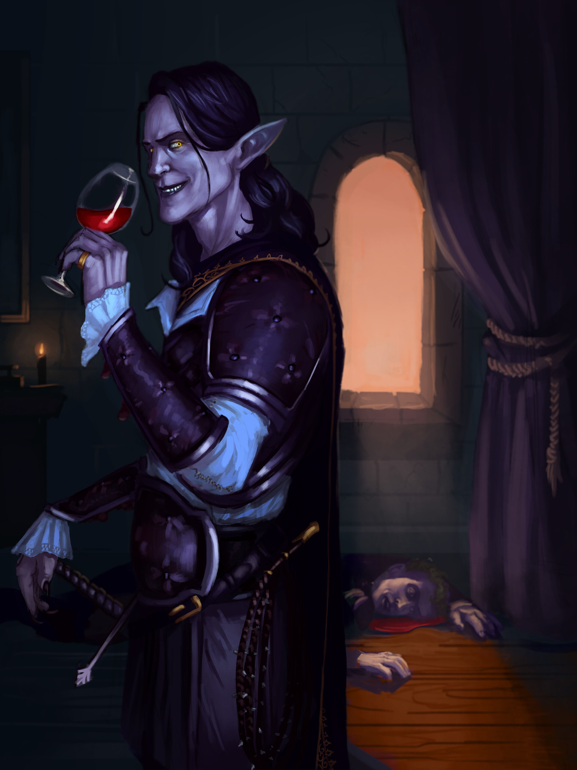 ArtStation - Archibald Radomir - Elven Vampire