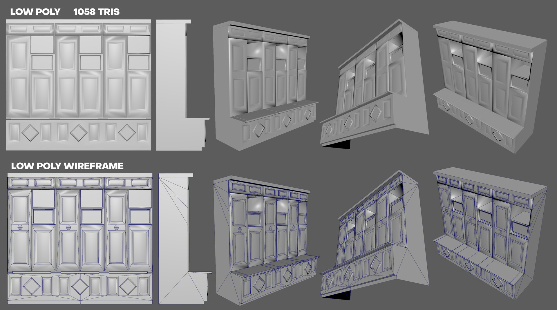 3D character artist - Lockers - Prop practice