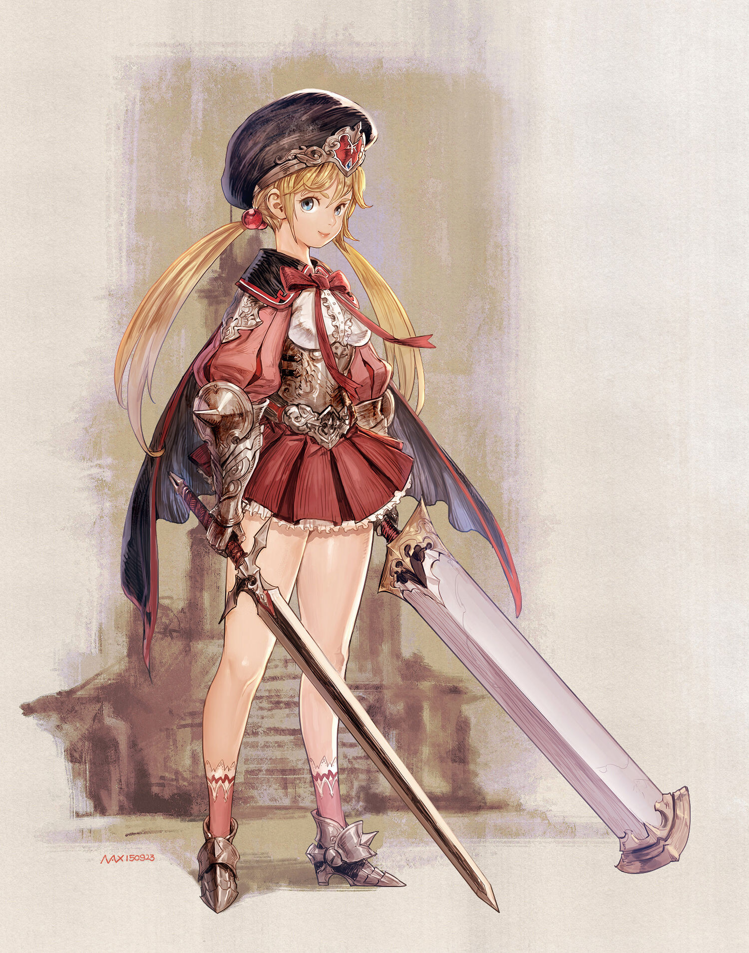 ArtStation - two-handed sword girl