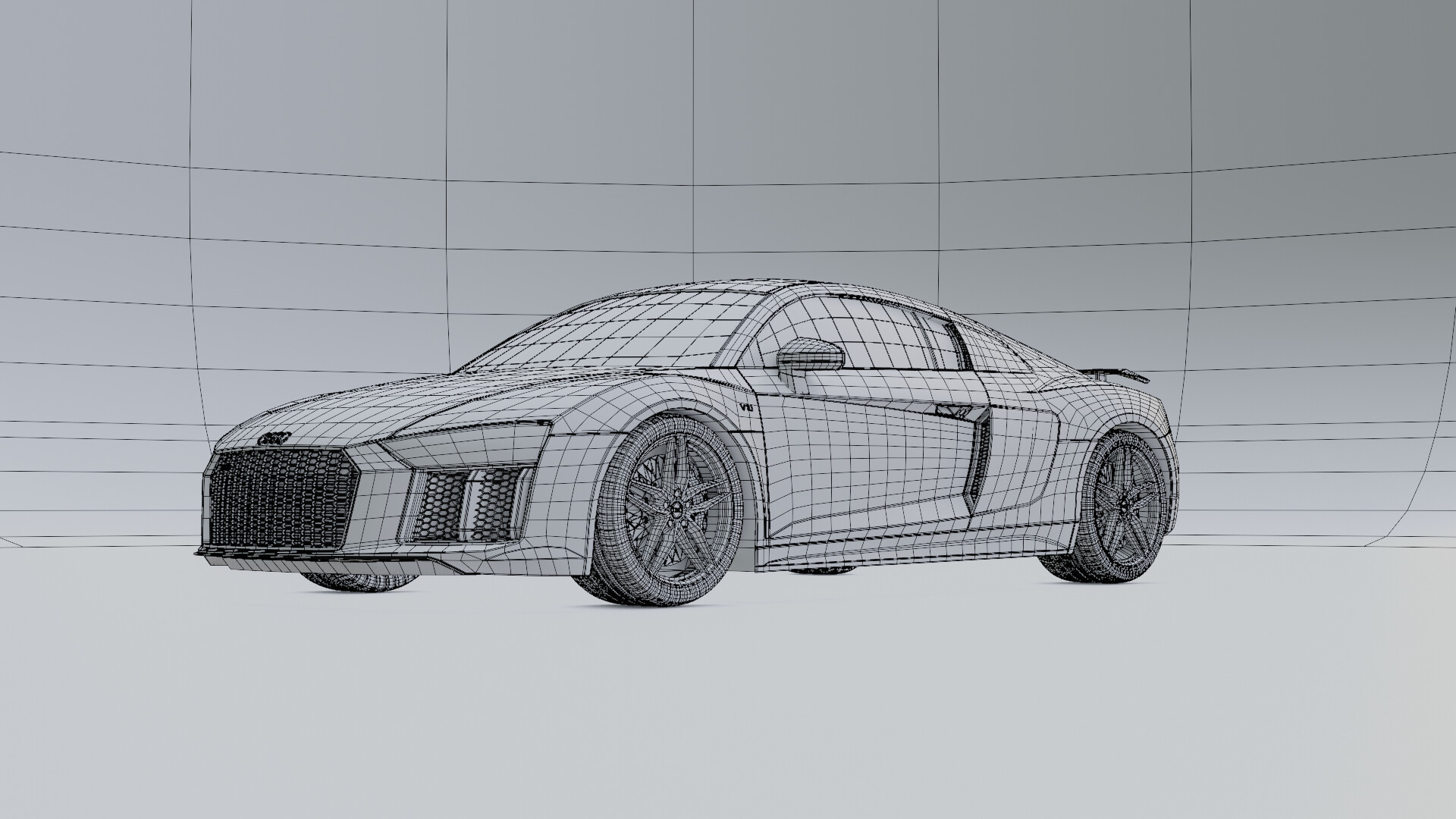 Divyaprakash B - 2016 Audi R8 V10 plus - 3D model