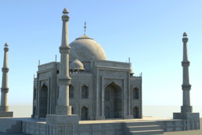 ArtStation - TAJ MAHAL 3D MODEL