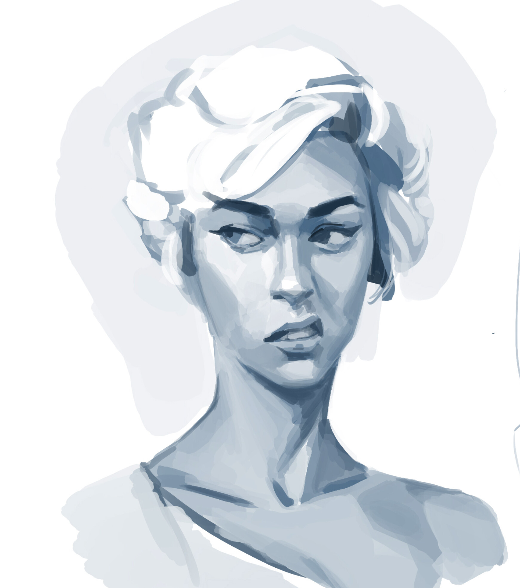 ArtStation - Blå portretter