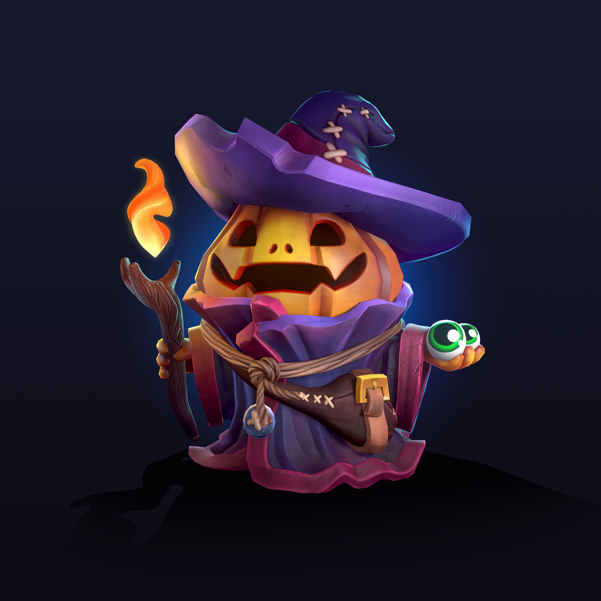 ArtStation - The Little Magic Pumpkin