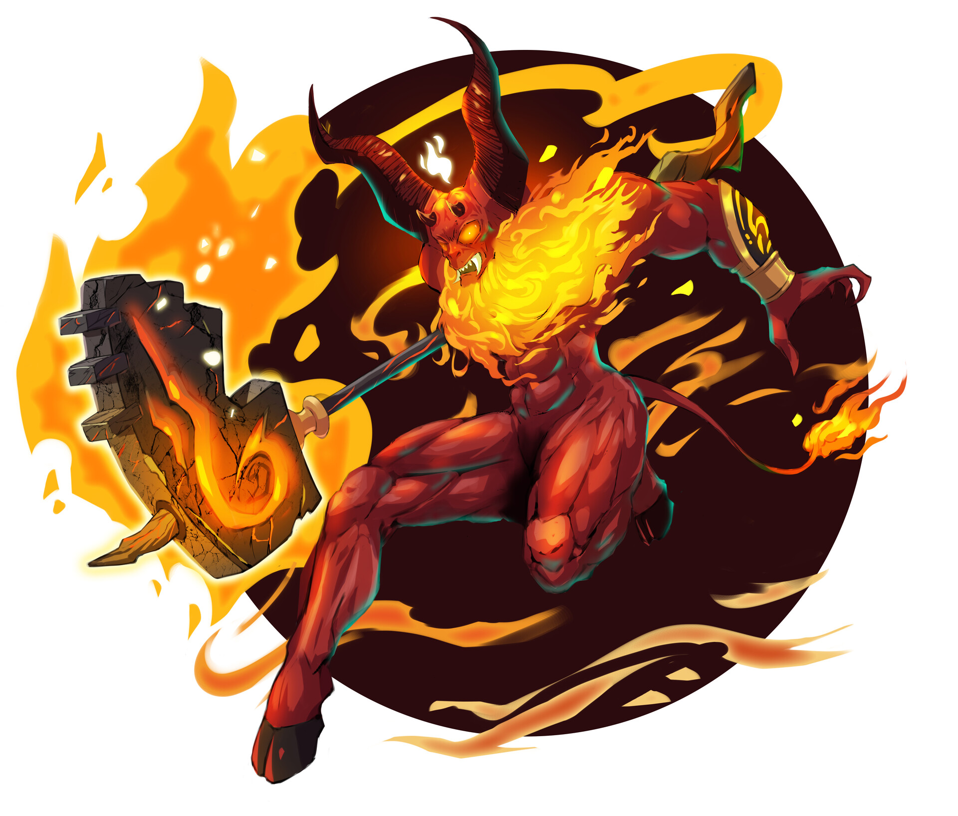 ArtStation - Fire Element Guardian