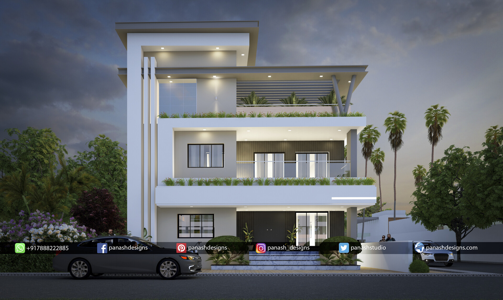 3 Storey Building Design Residential Building 3 Floor House Elevation
