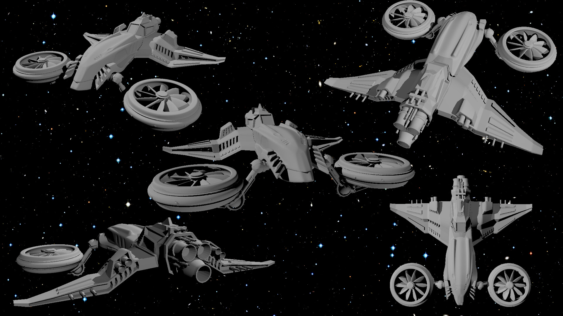 ArtStation - 3D spaceship