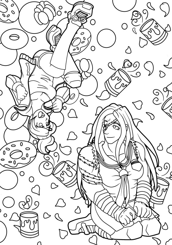 danganronpa coloring pages