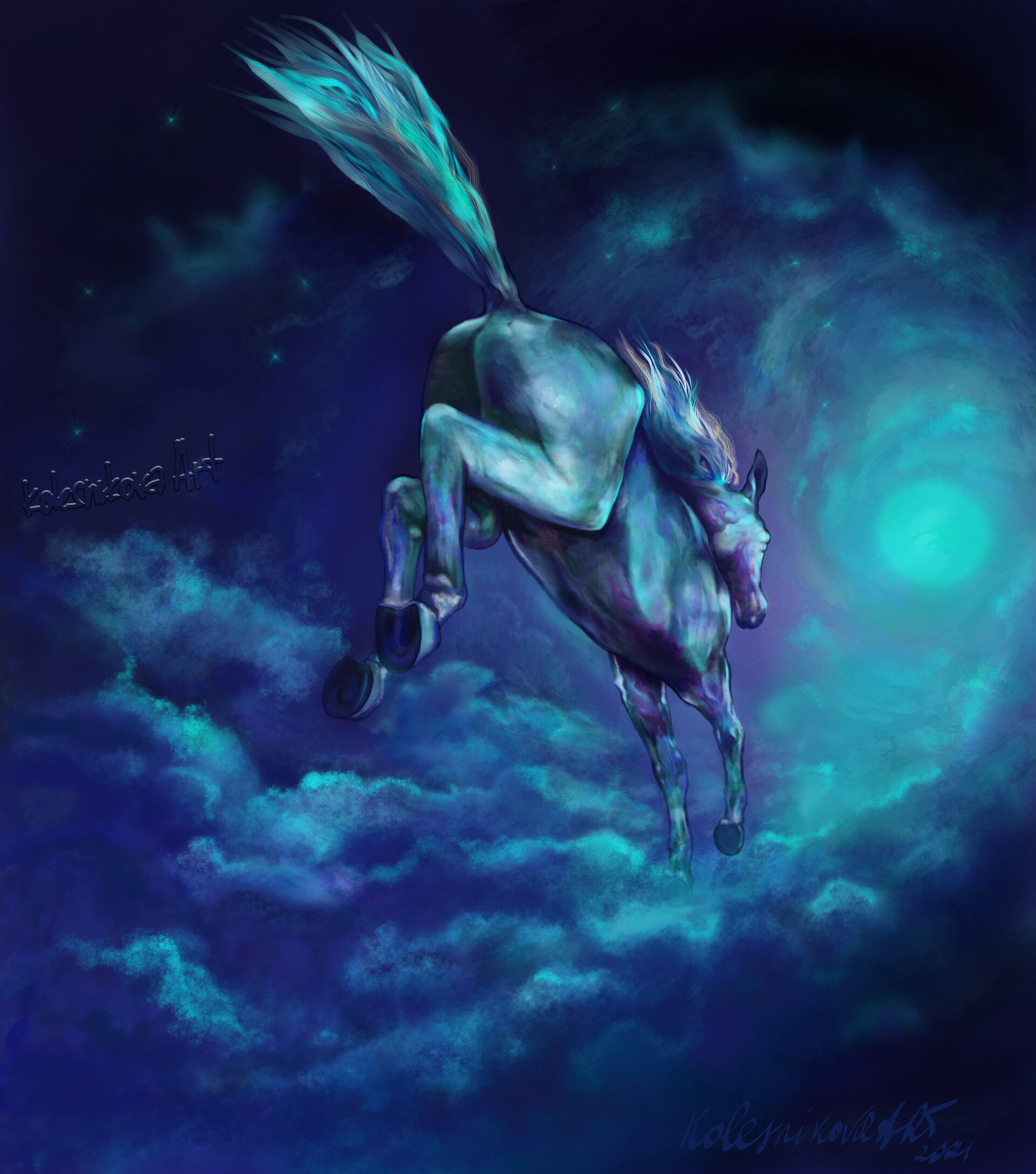 ArtStation - Moon horse
