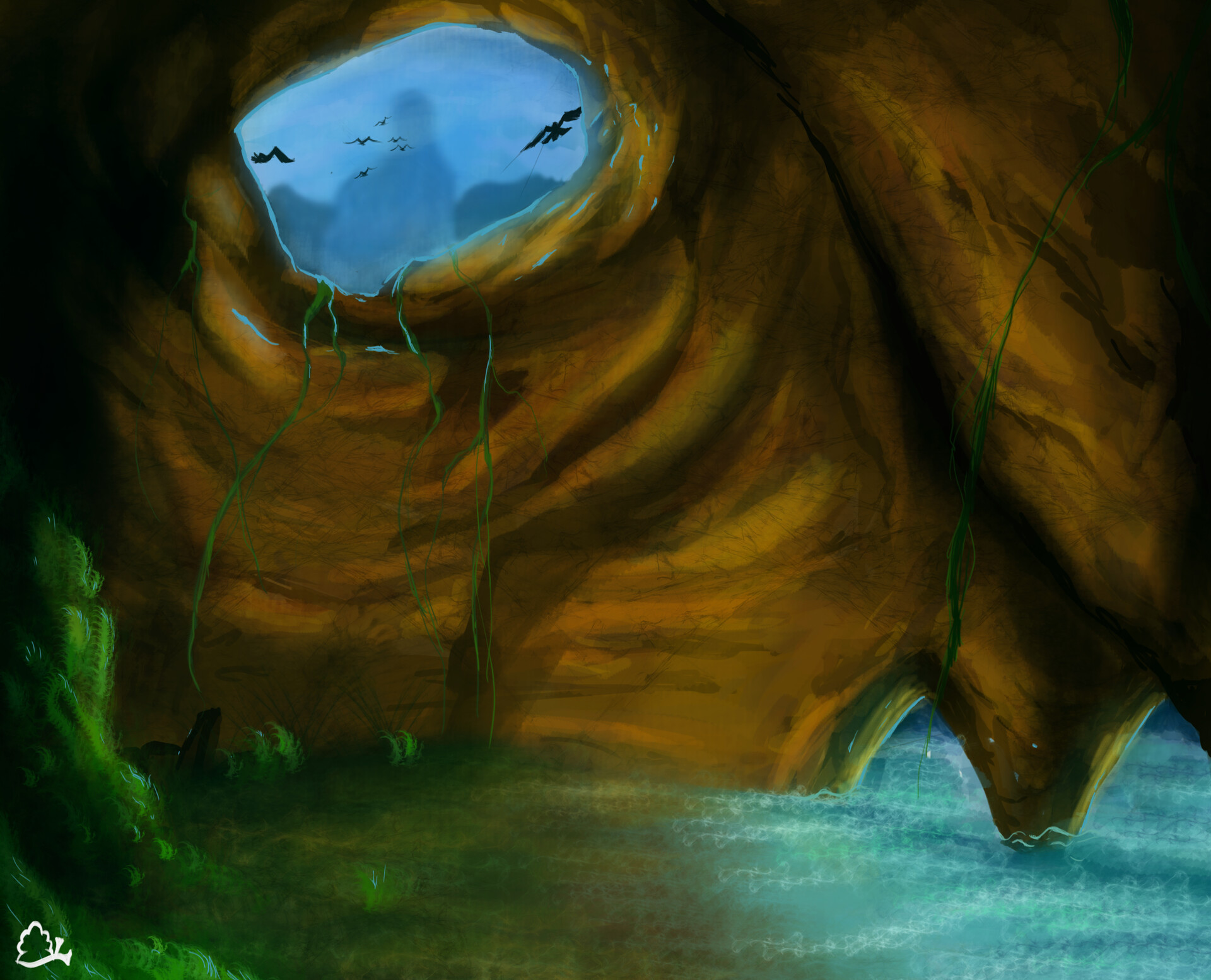 ArtStation - hidden cave