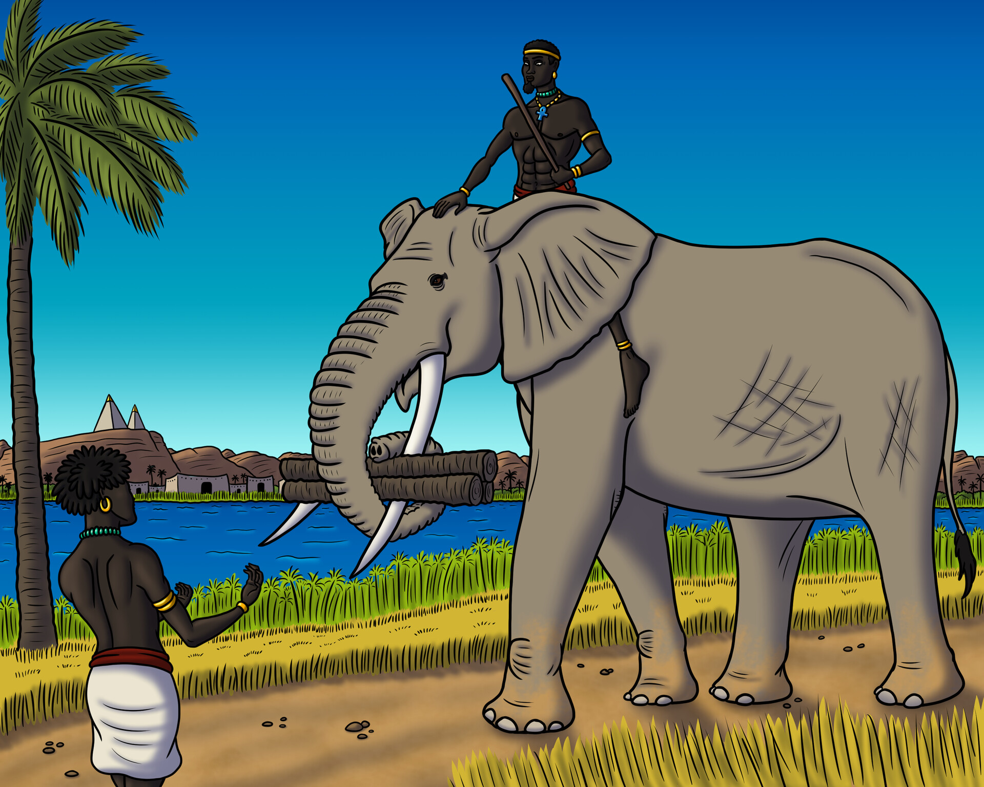 ArtStation - Kushite Work Elephant