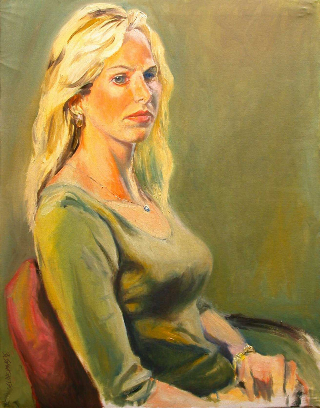 ArtStation - "Julie" live painting in oil