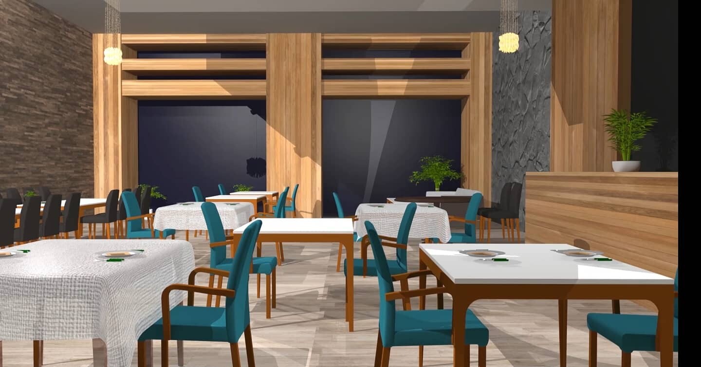 ArtStation - 3D Restaurant design