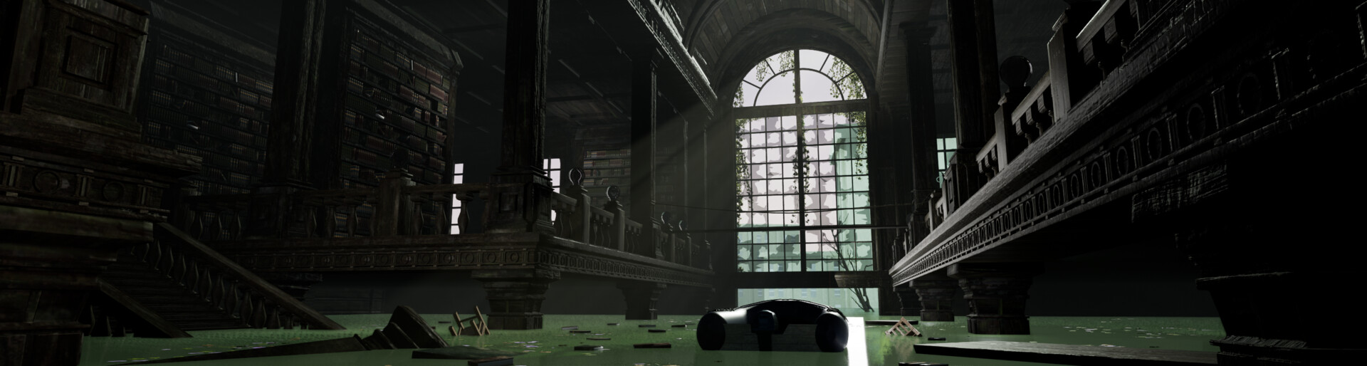 ArtStation - Flooded Library - UE4, Sanel