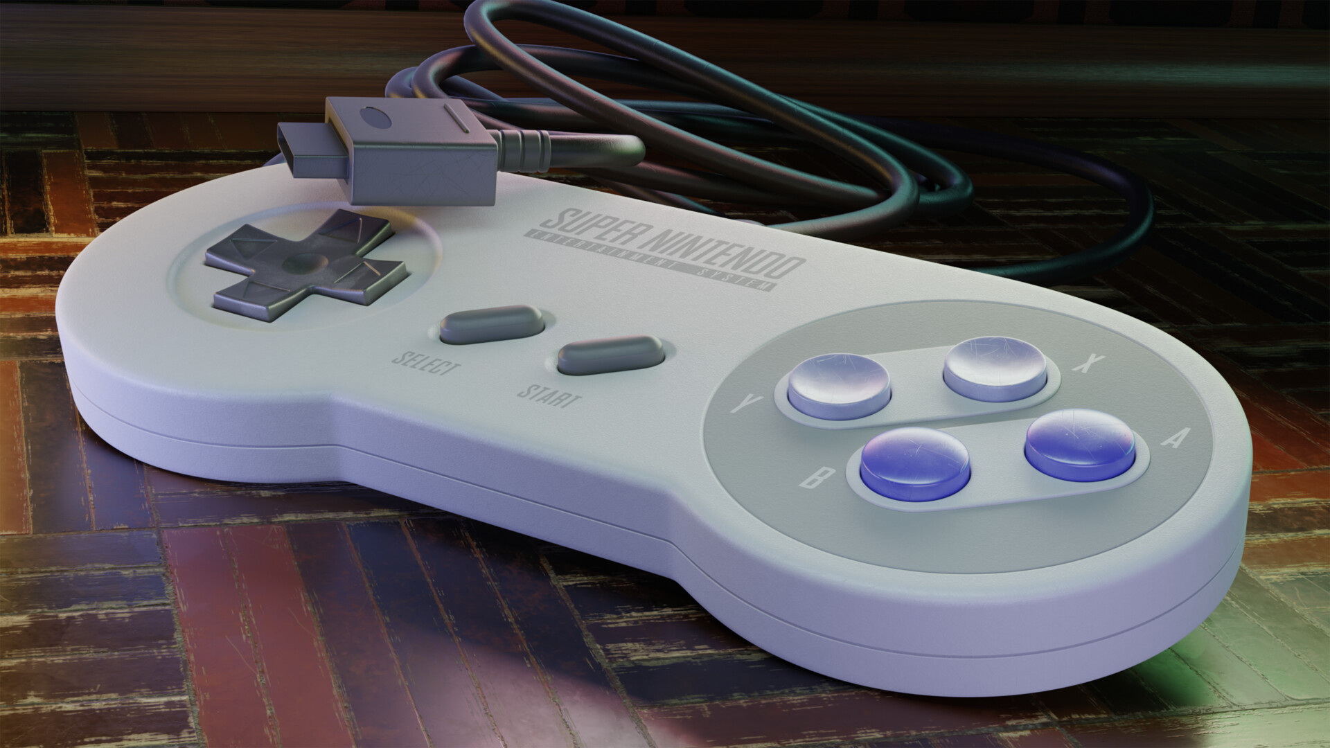 ArtStation - SNES controller.