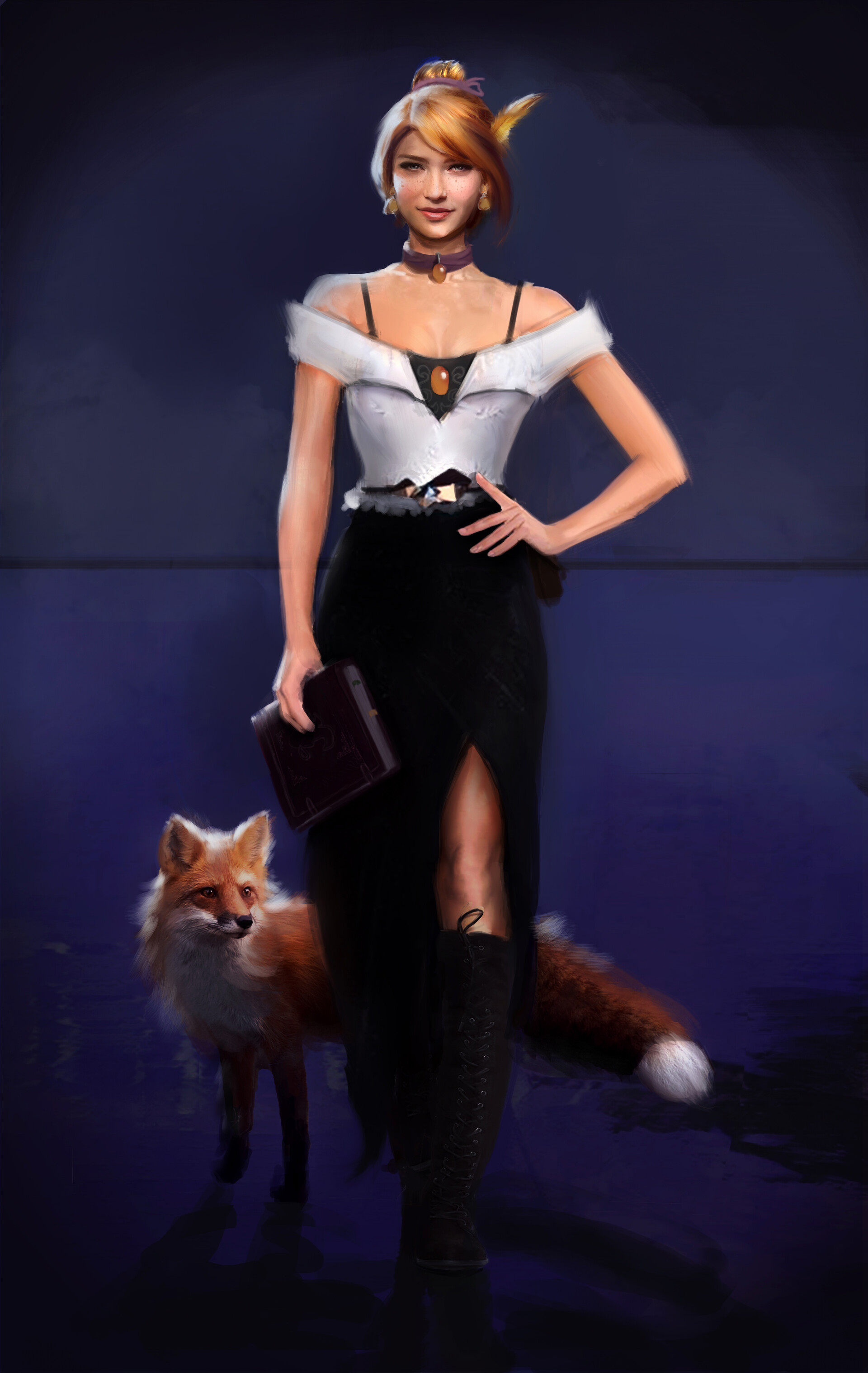 ArtStation - RPG Mage & Familiar - Commission