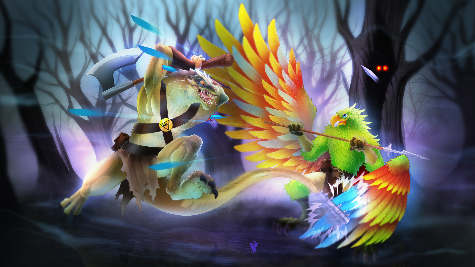 ArtStation - Commission D&D Characters - Render + background - Pavo vs ...