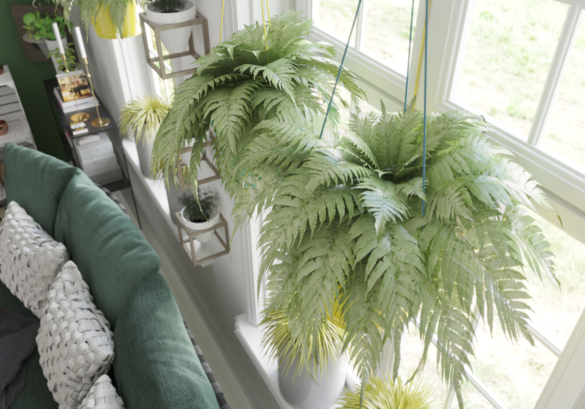 ArtStation - Green Living Area Interior