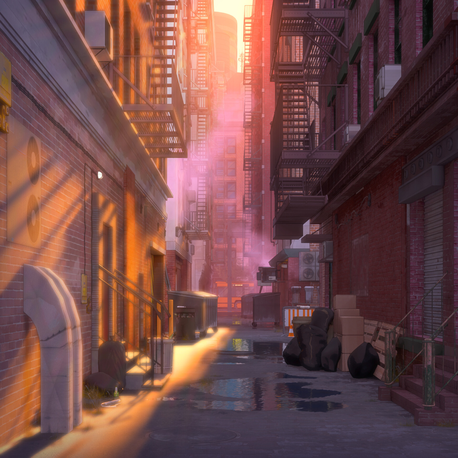 ArtStation - City lane