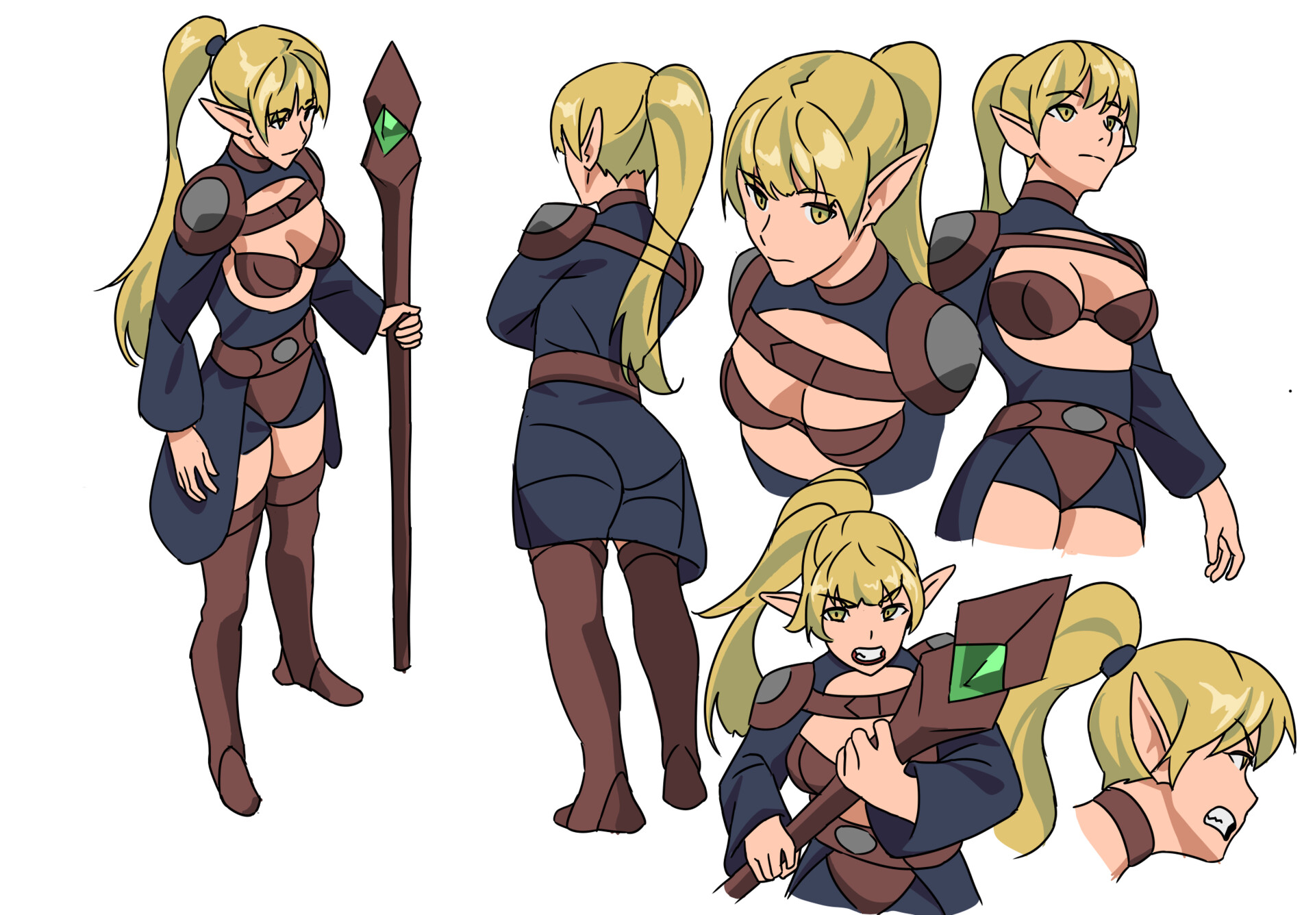 ArtStation - MG Elf Character Sheet