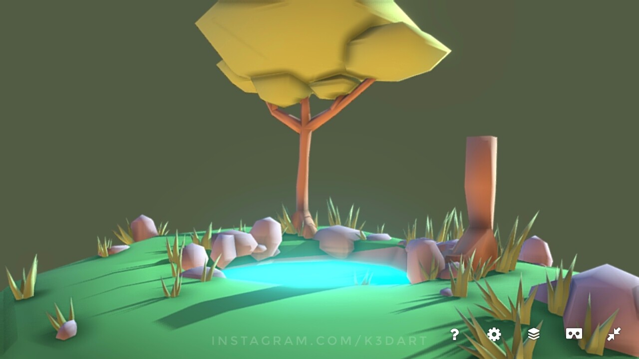 ArtStation - Wishing Pond Low Poly