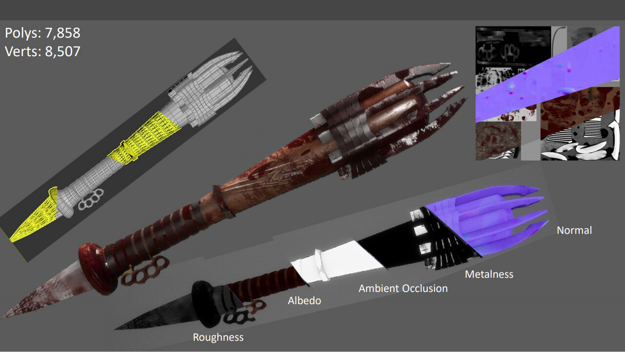 ArtStation - zombie apocalypse weapon (Bat)