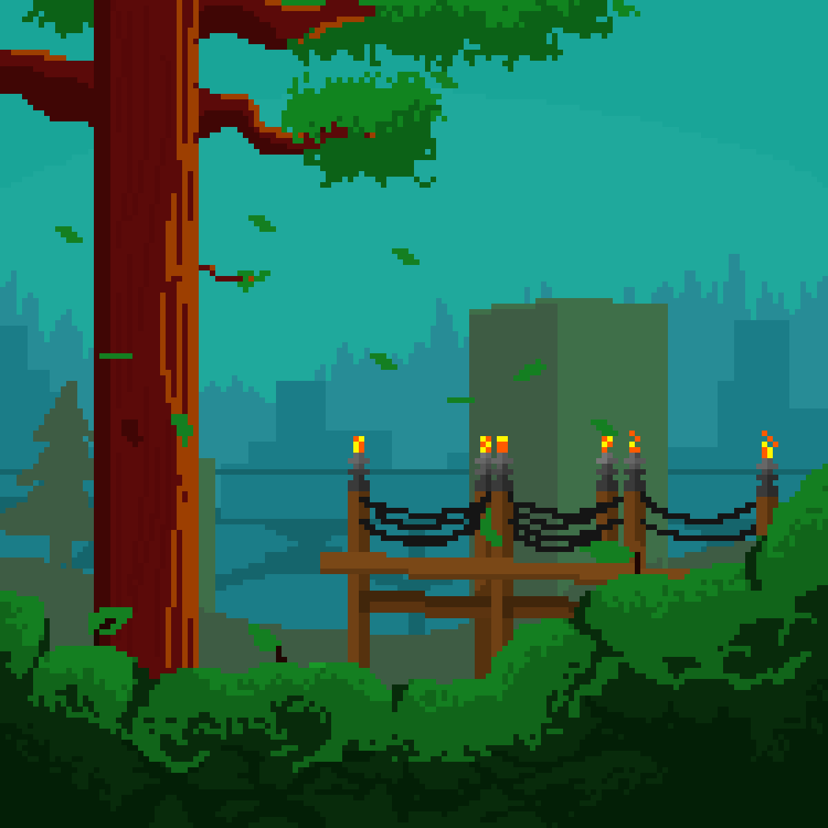 ArtStation - Windy forest