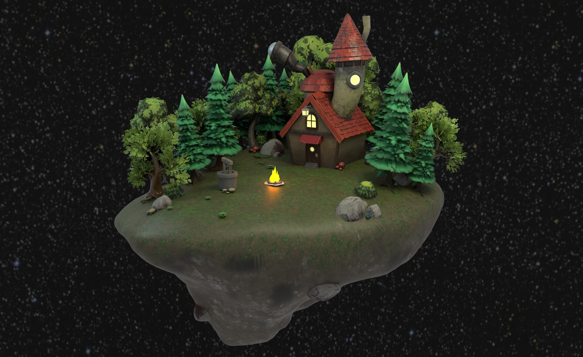 ArtStation - Wizard Hut