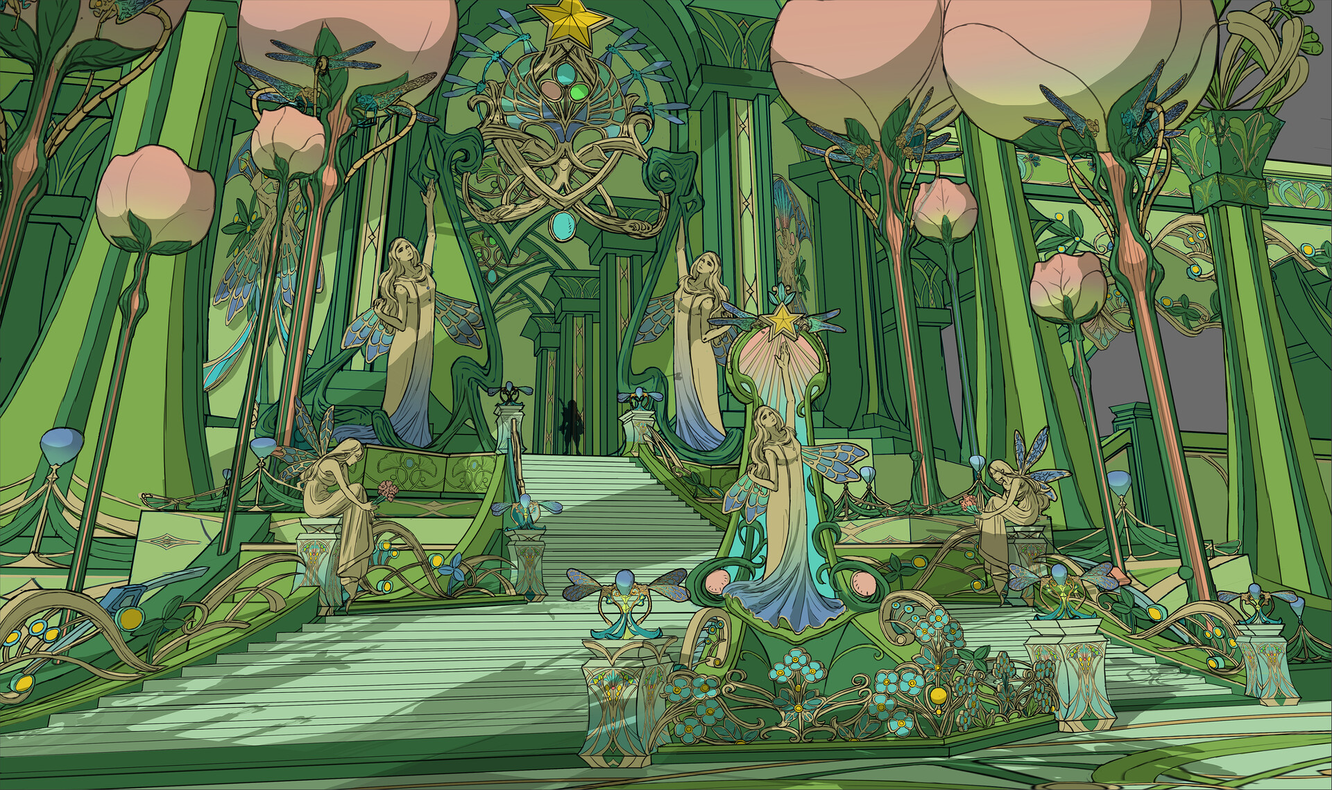 The Fae Queen (golden autumn), by Nazanin Nemati : ImaginaryFaeries