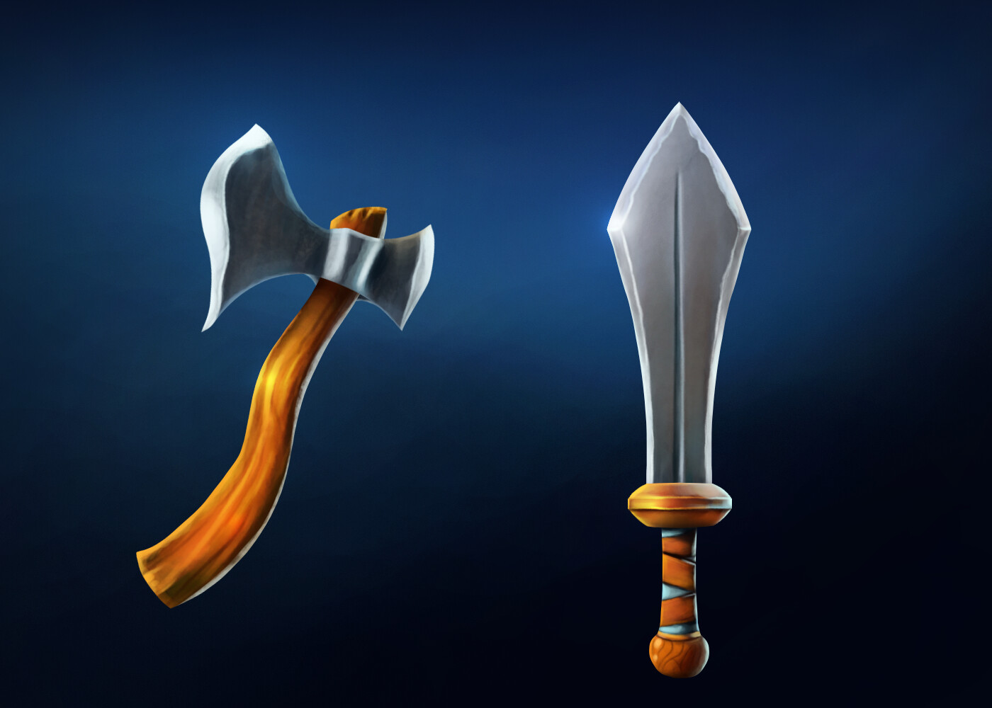 ArtStation - Stylised weapons