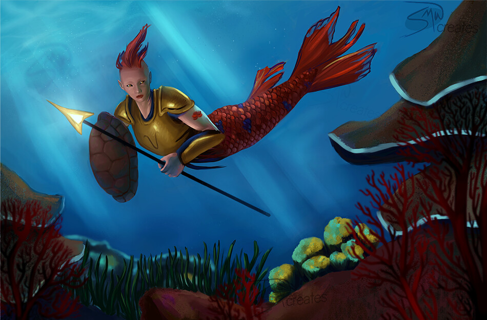 ArtStation - Mermaid Zodiac - Aries