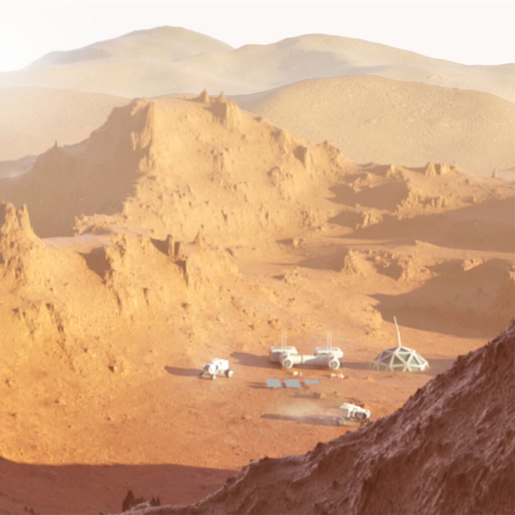 ArtStation - Mars colony