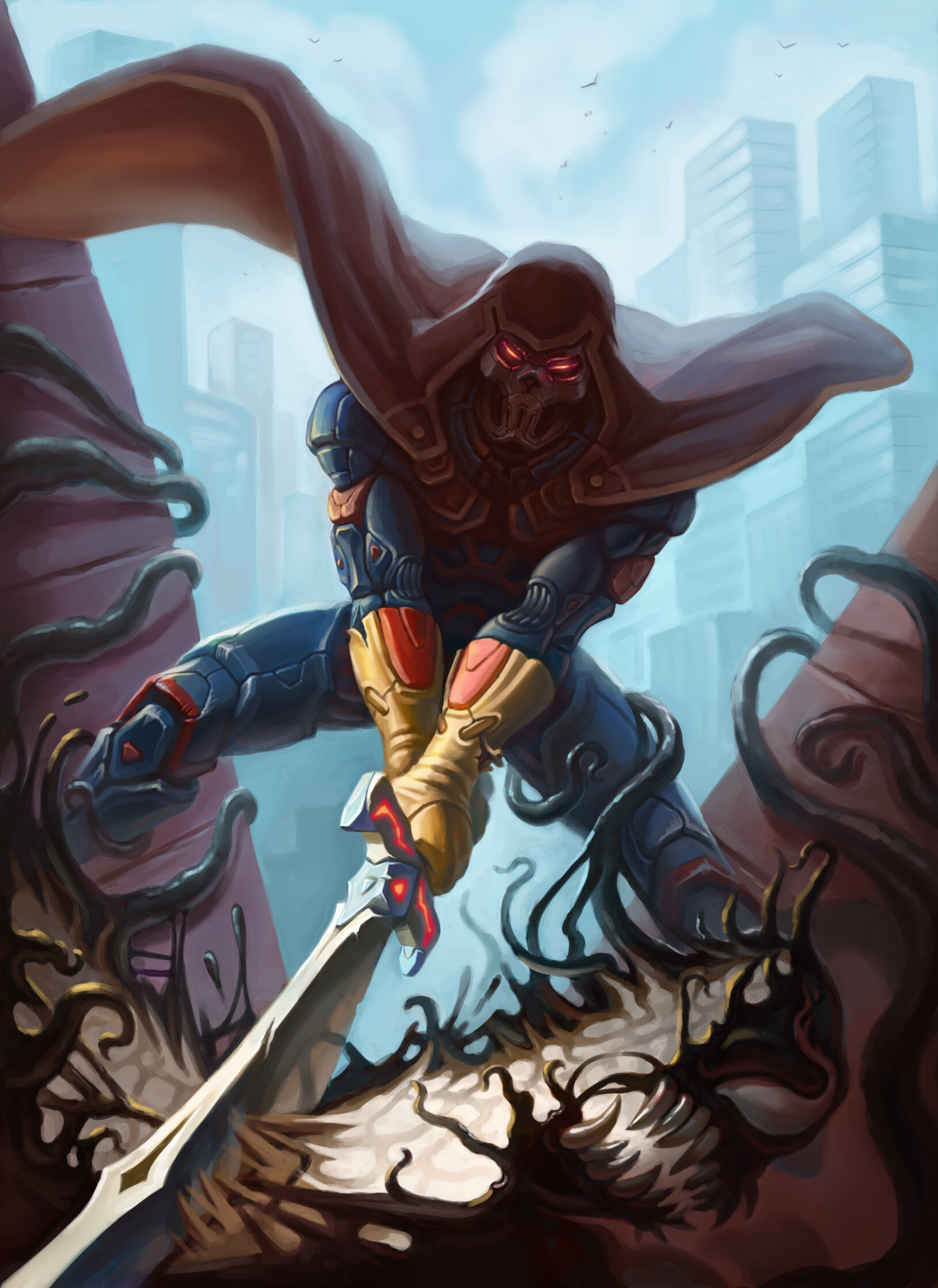 ArtStation - Taskmaster vs Venom