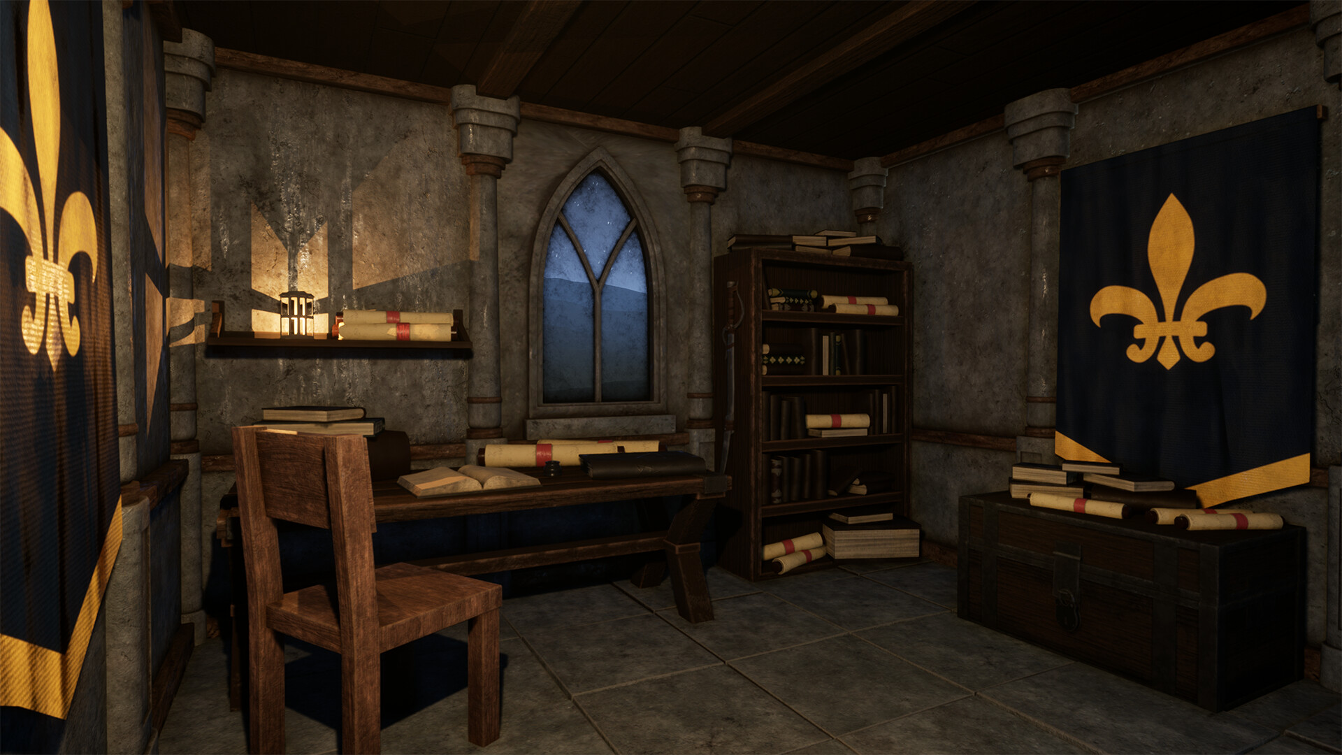 ArtStation - Medieval Scholar's Study