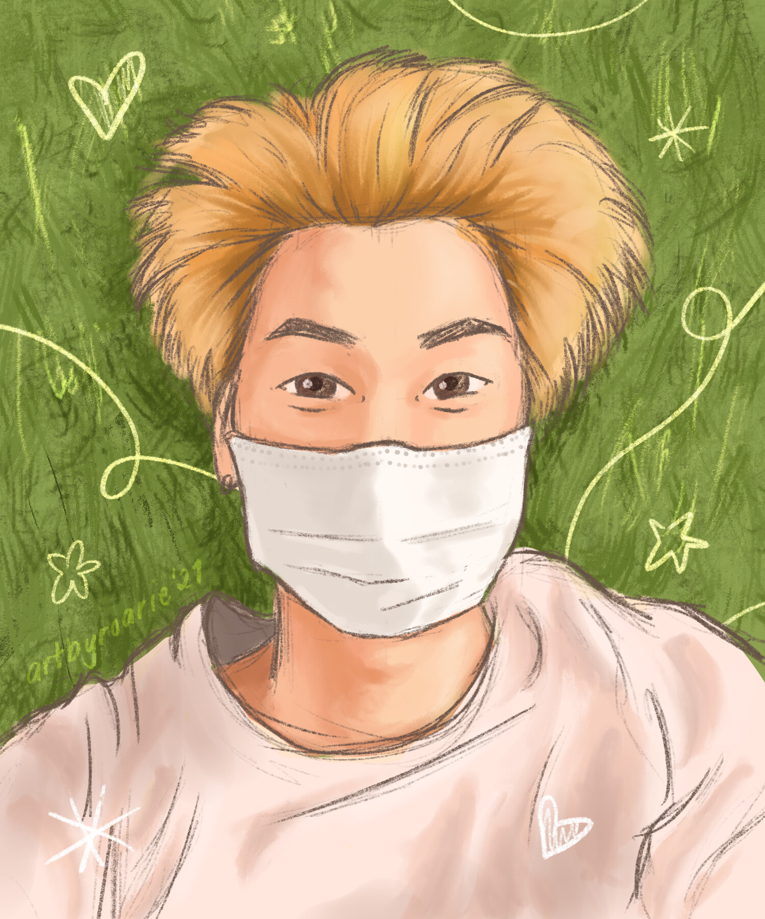 ArtStation - Namjoon Selca portrait