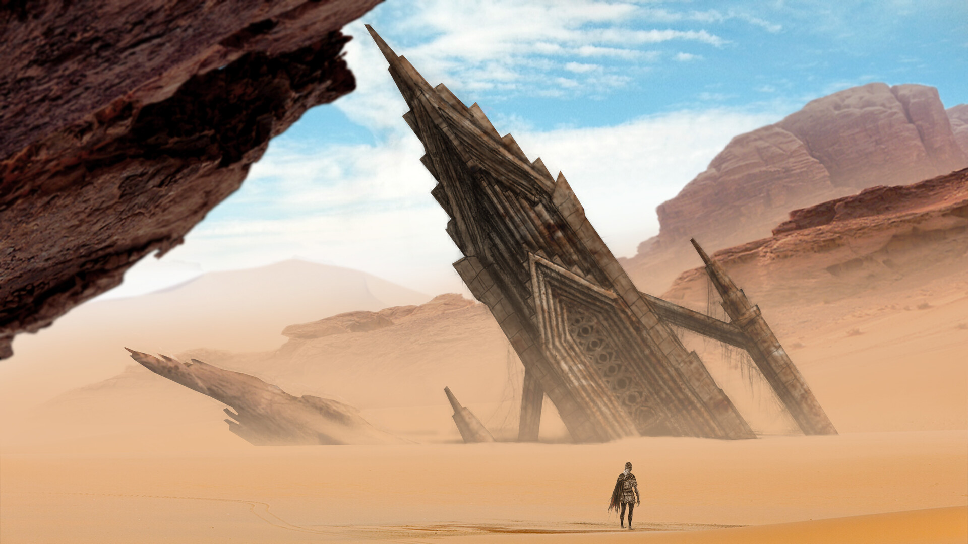 ArtStation - An Abandoned Castle On The Wasteland