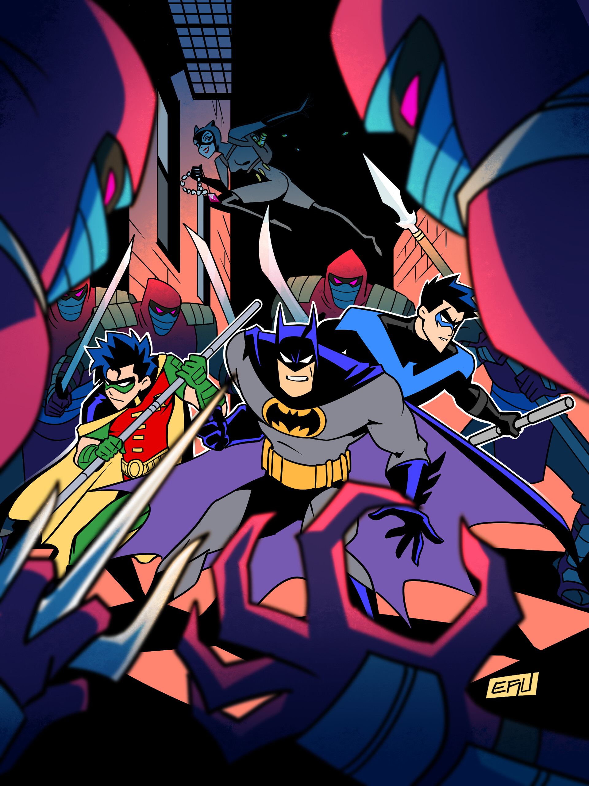 ArtStation - Bats VS ninjas