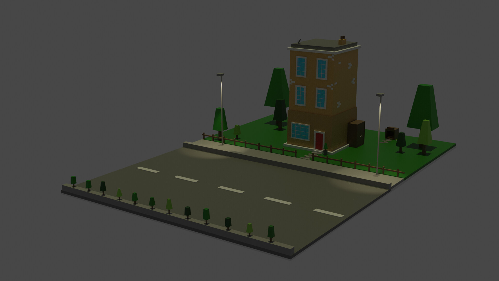 ArtStation - My First Low Poly Project