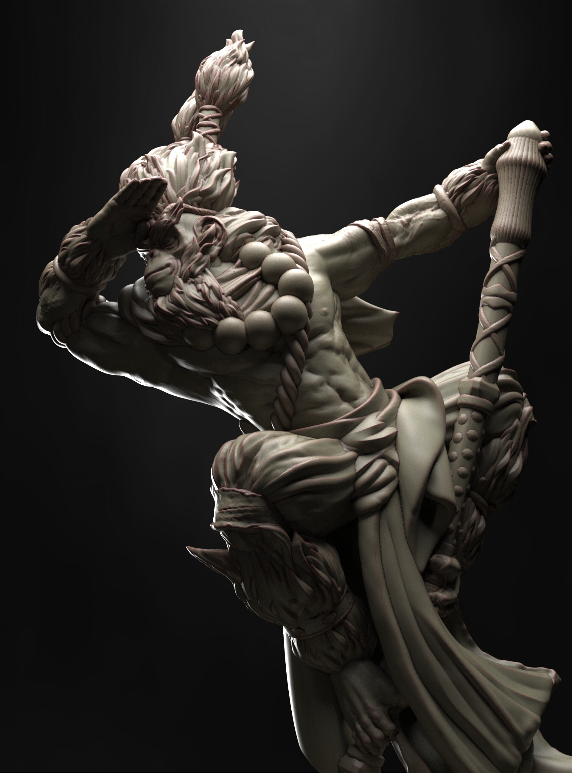 muscular monkey king