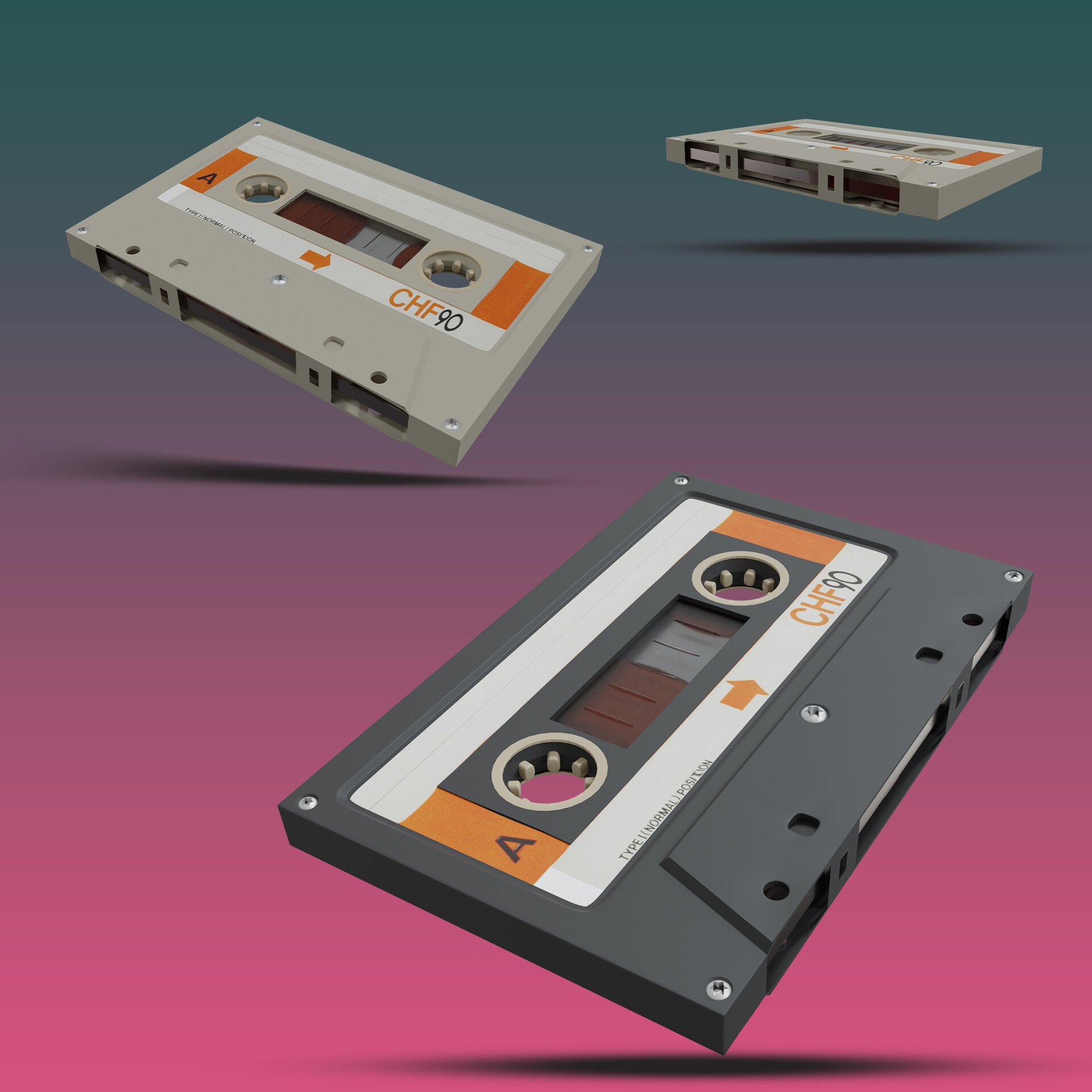ArtStation - Cassette Tapes - Nostalgia
