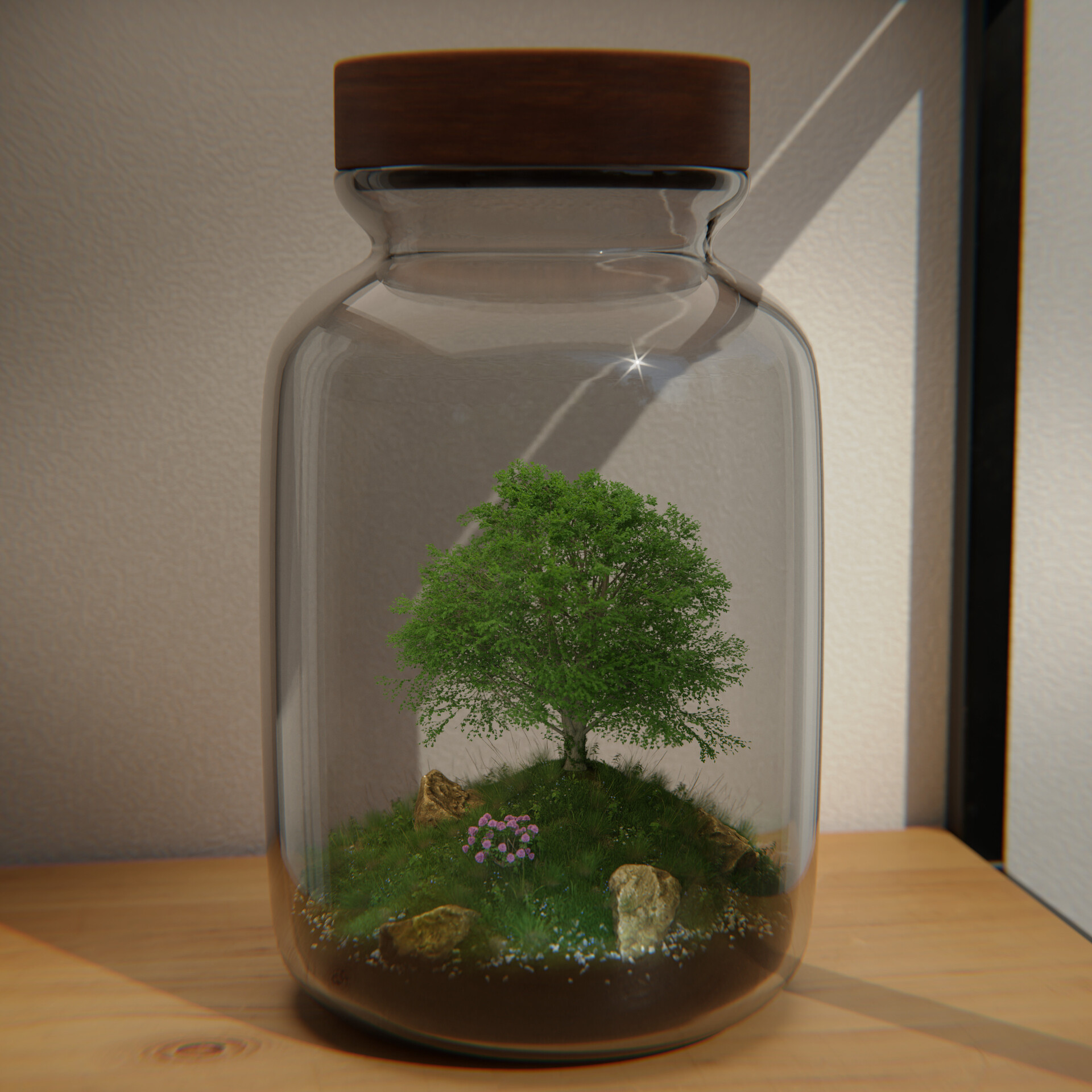 ArtStation - Tree in a jar
