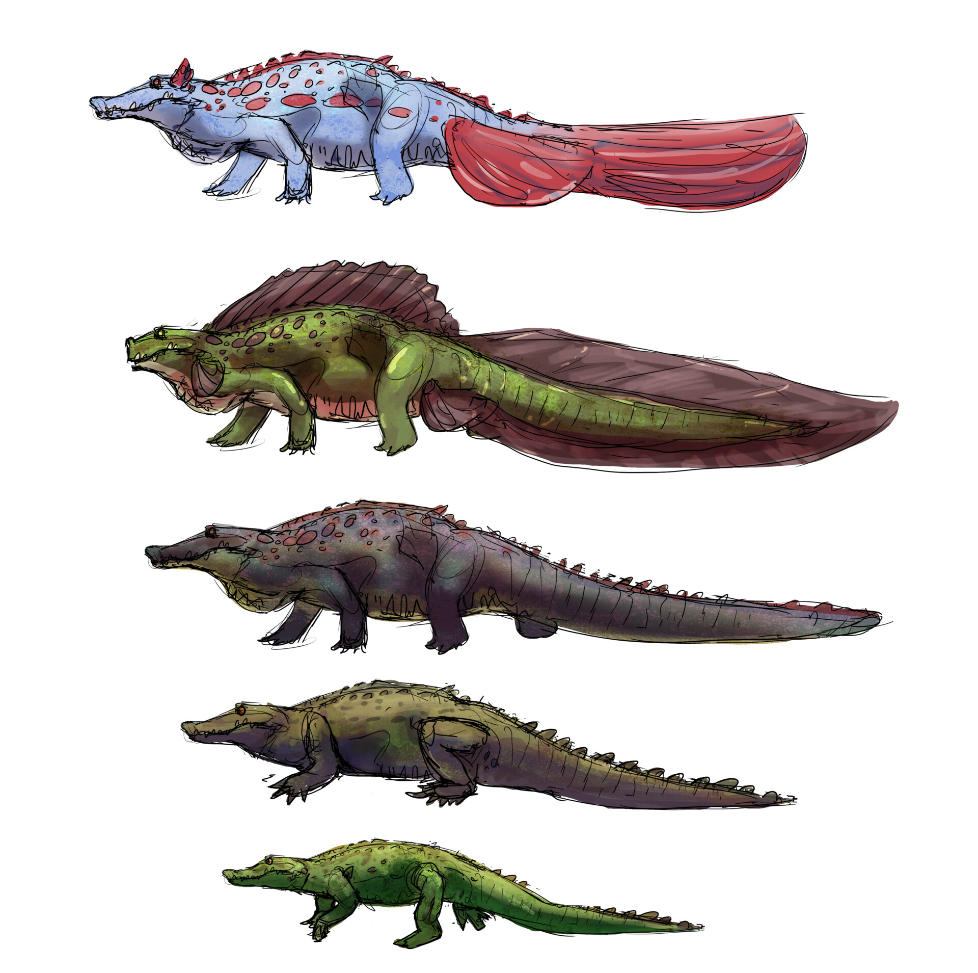 ArtStation - Crocodile Concepts