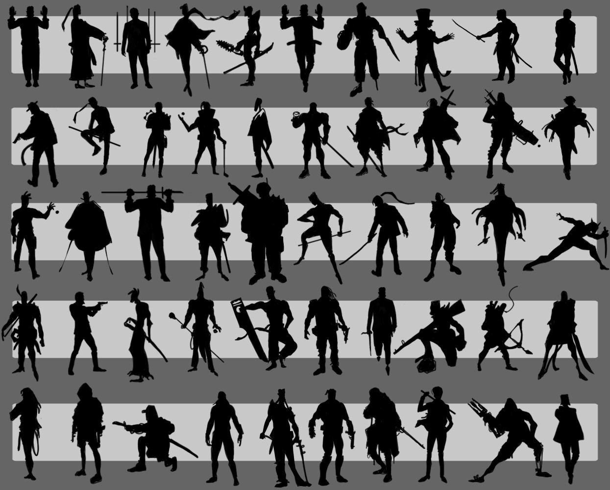 Famous Character Silhouettes