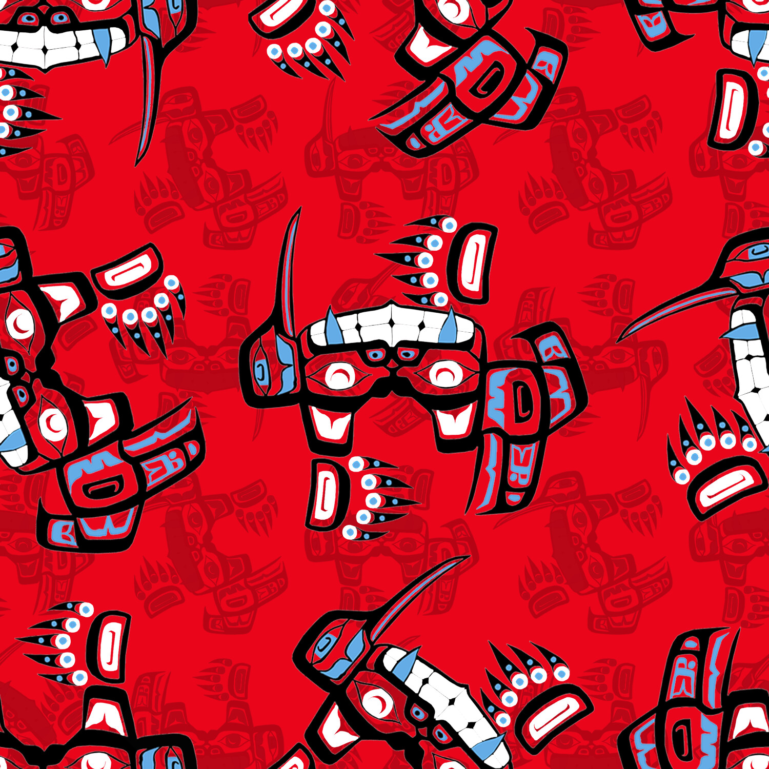 Cret - Fabric Swatches for Cree Nisga'a Clothing