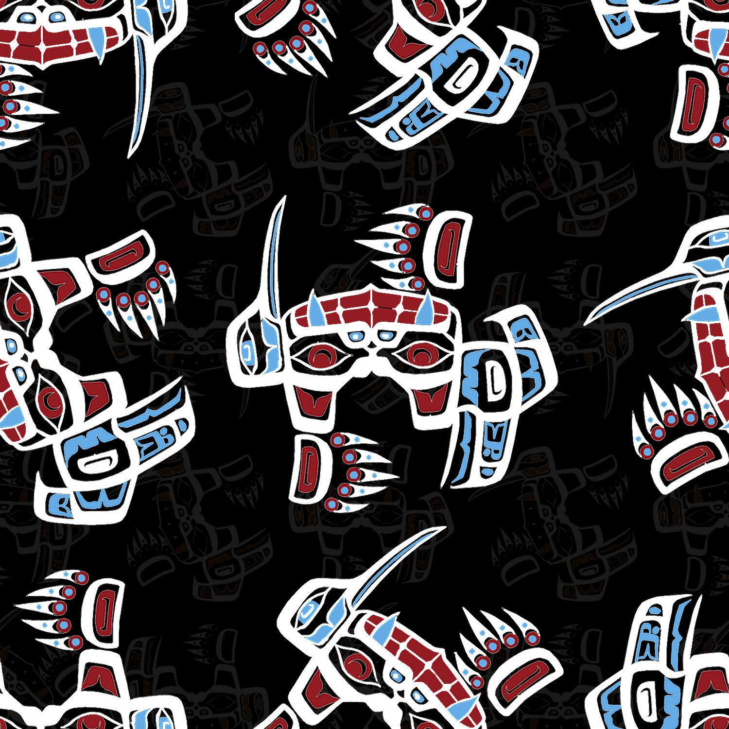 Cret - Fabric Swatches for Cree Nisga'a Clothing