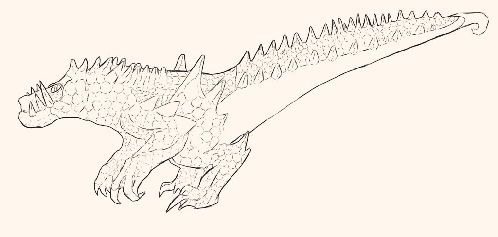 ArtStation - A Monster in the tail