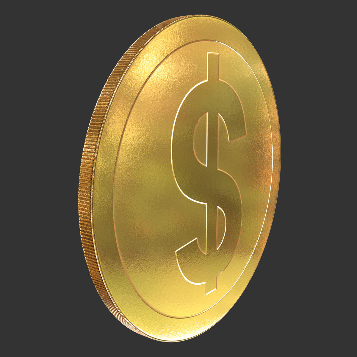 TextureCan - Gold Coin Texture with Coin Edge Pattern