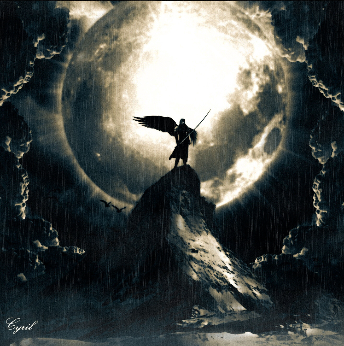 ArtStation - Sephiroth, The One Winged Angel