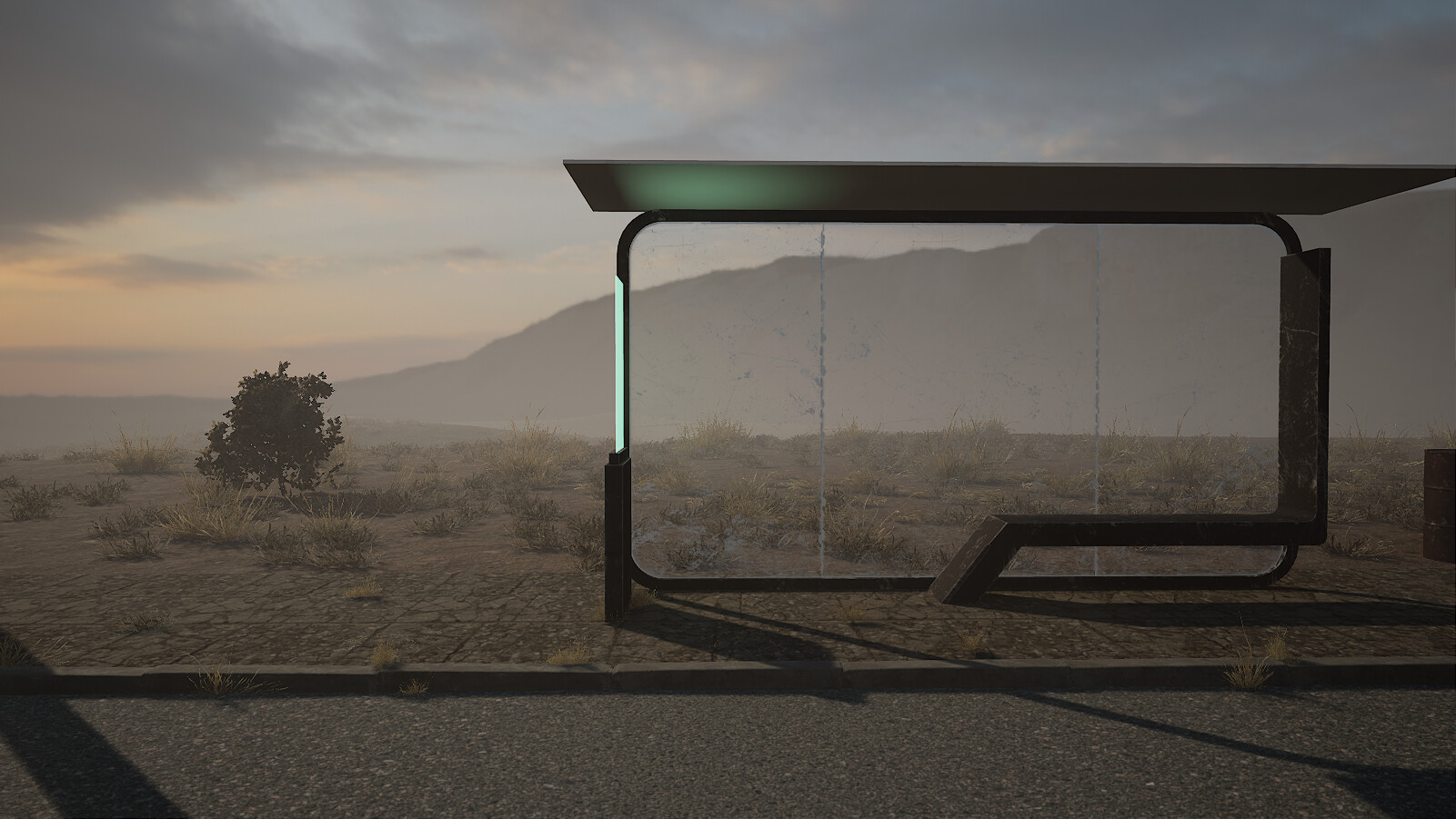 ArtStation - Wilderness Bus Station