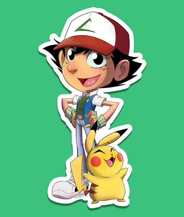 Chibi Pikachu With Ashs Hat