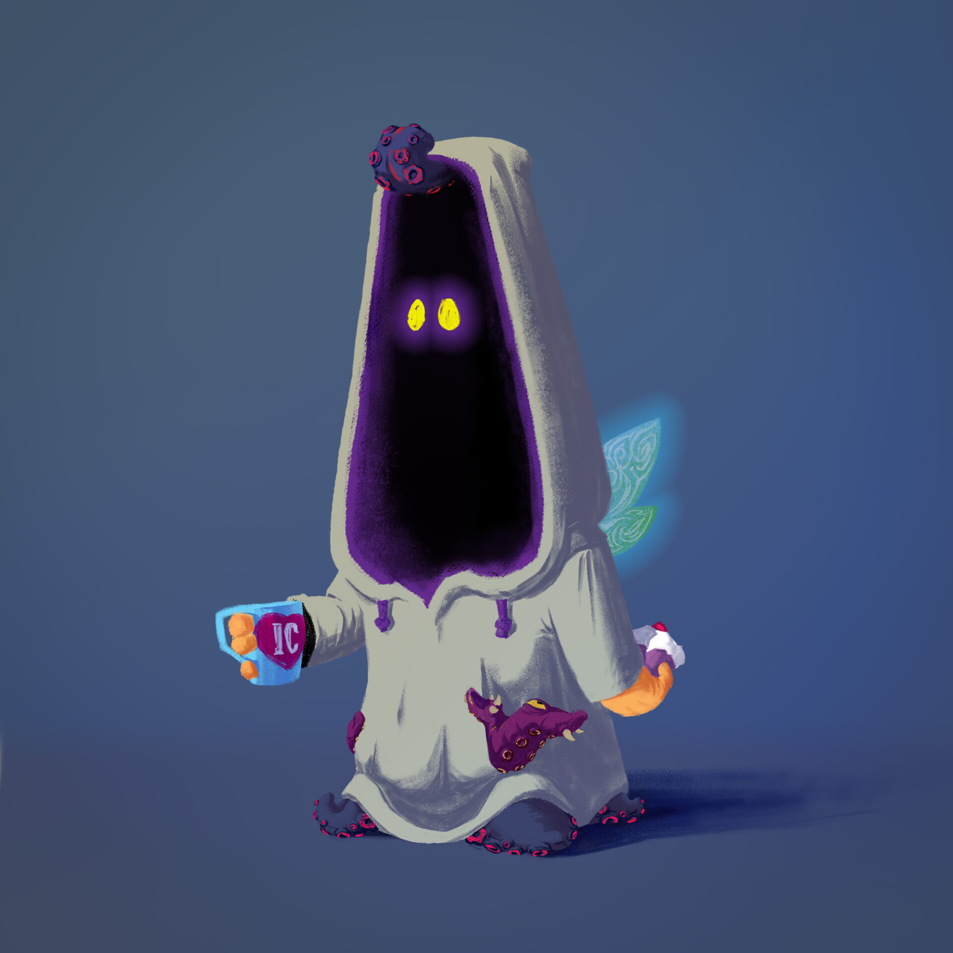 ArtStation - Shadow priest with a cake